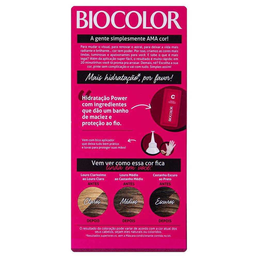 Tinta de Cabelo Biocolor Mini Kit Louro Escuro Clássico 6.0 | Farmácias ...