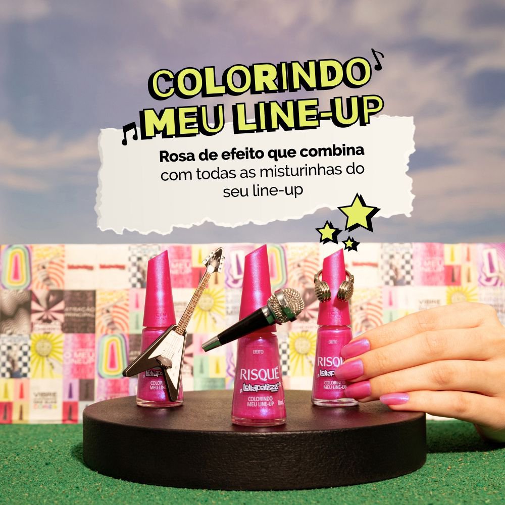 Esmalte Rosa Efeito Risqué & Lollapalooza Brasil Colorindo Meu Line Up ...
