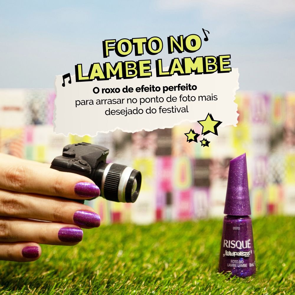Esmalte Roxo Efeito Risqué & Lollapalooza Brasil Foto no Lambe Lambe ...